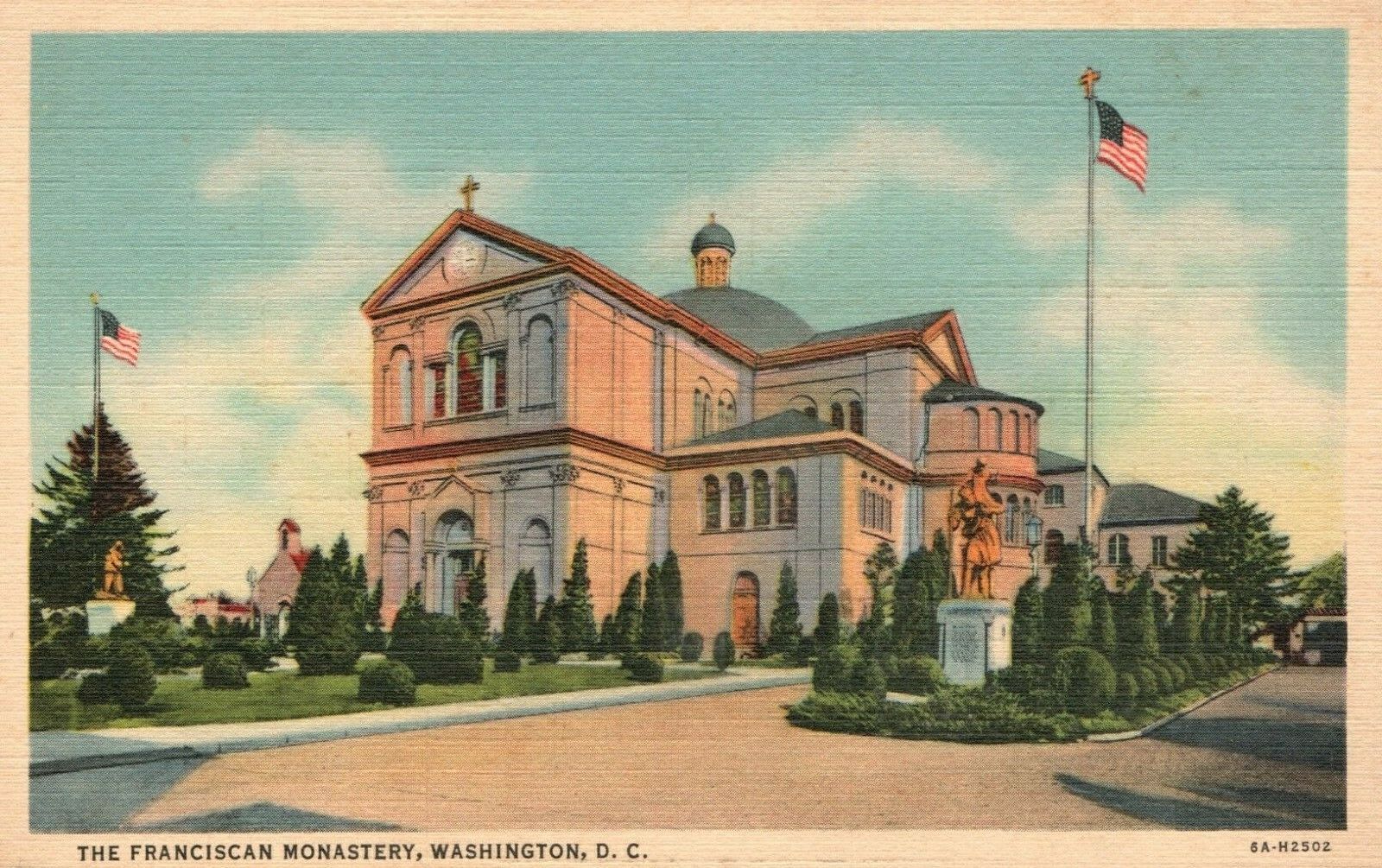 Vintage Postcard 1930's The Franciscan Monastery Washington DC Pub B.S ...