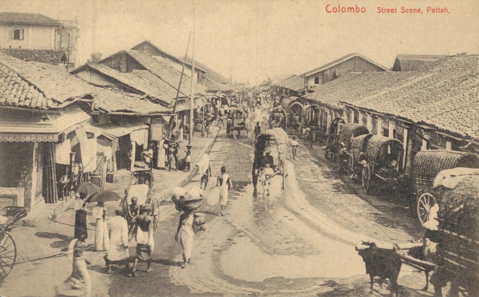 Ceylon Colombo Street Scene Pettah Sri Lanka 05.78 | Asia & Middle East ...