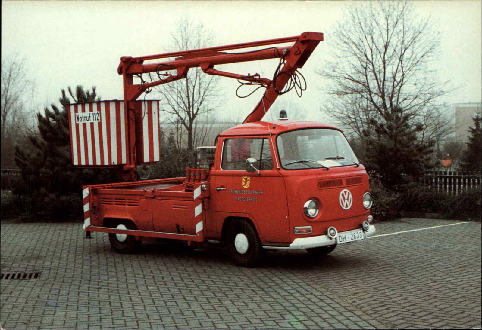 1971 VW Volkswagen Fire Engine Truck German 1985 Postcard | Topics ...