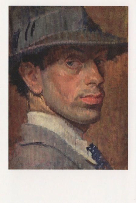 Isaac Rosenberg WW1 Book Poetry Author Self Portrait Painting Postcard ...