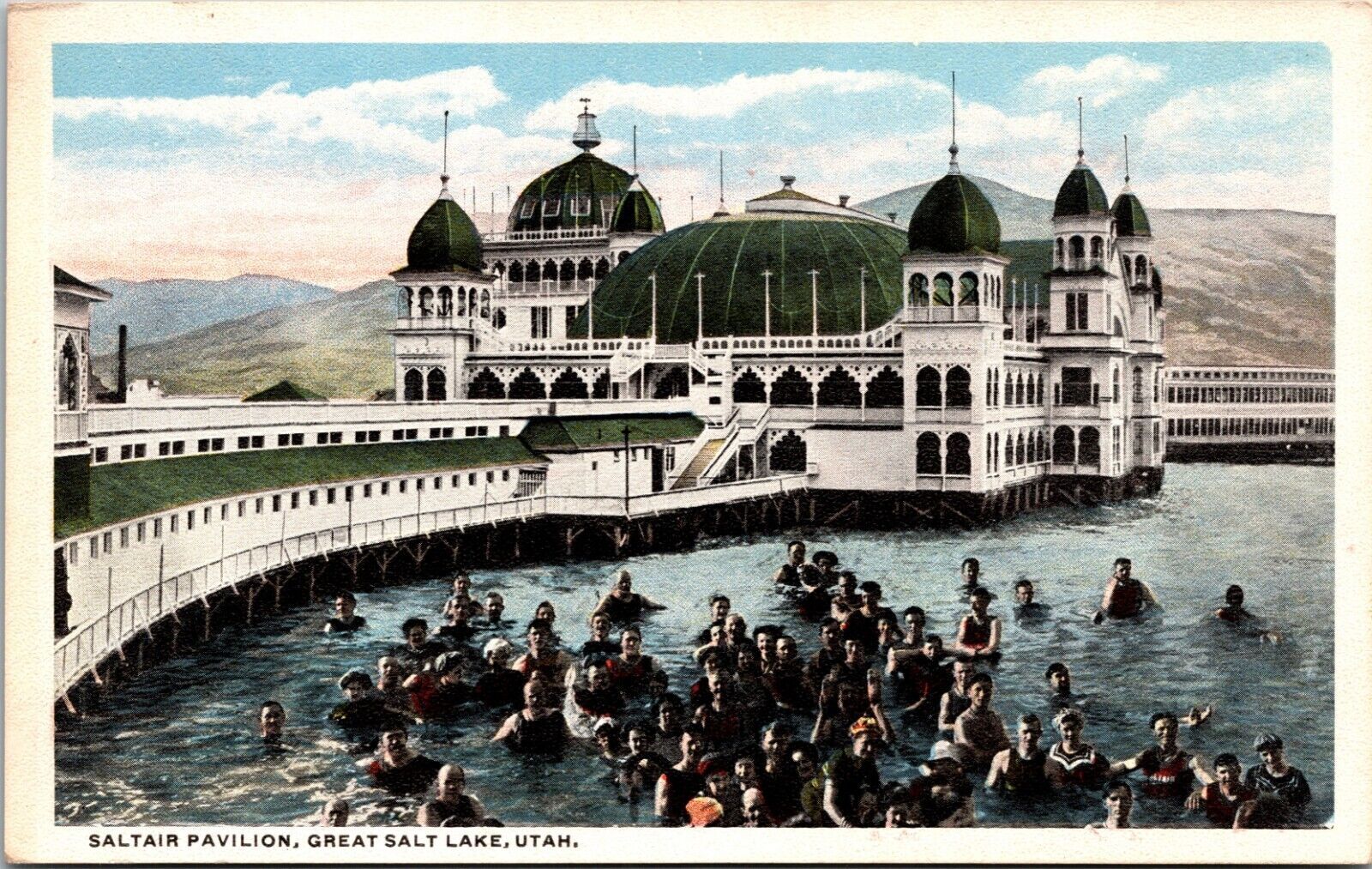 Saltair Pavilion Great Salt Lake Utah UT UNP WB Postcard L8 | United ...