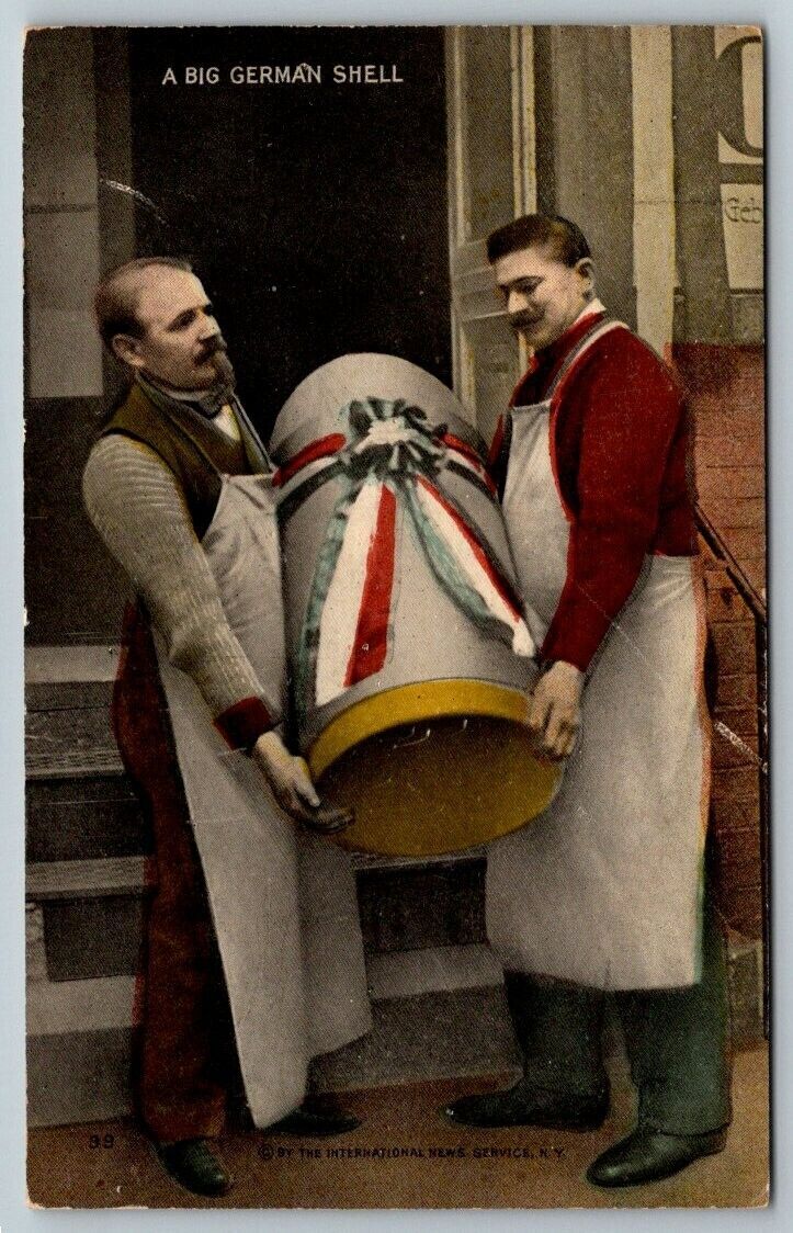 WW1 A Big German Shell Butchers Filled With Ham & Sausage For Soldiers ...