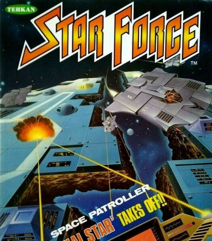 Star Force Arcade Flyer Tehkan Original Video Game Art Sheet Promo ...