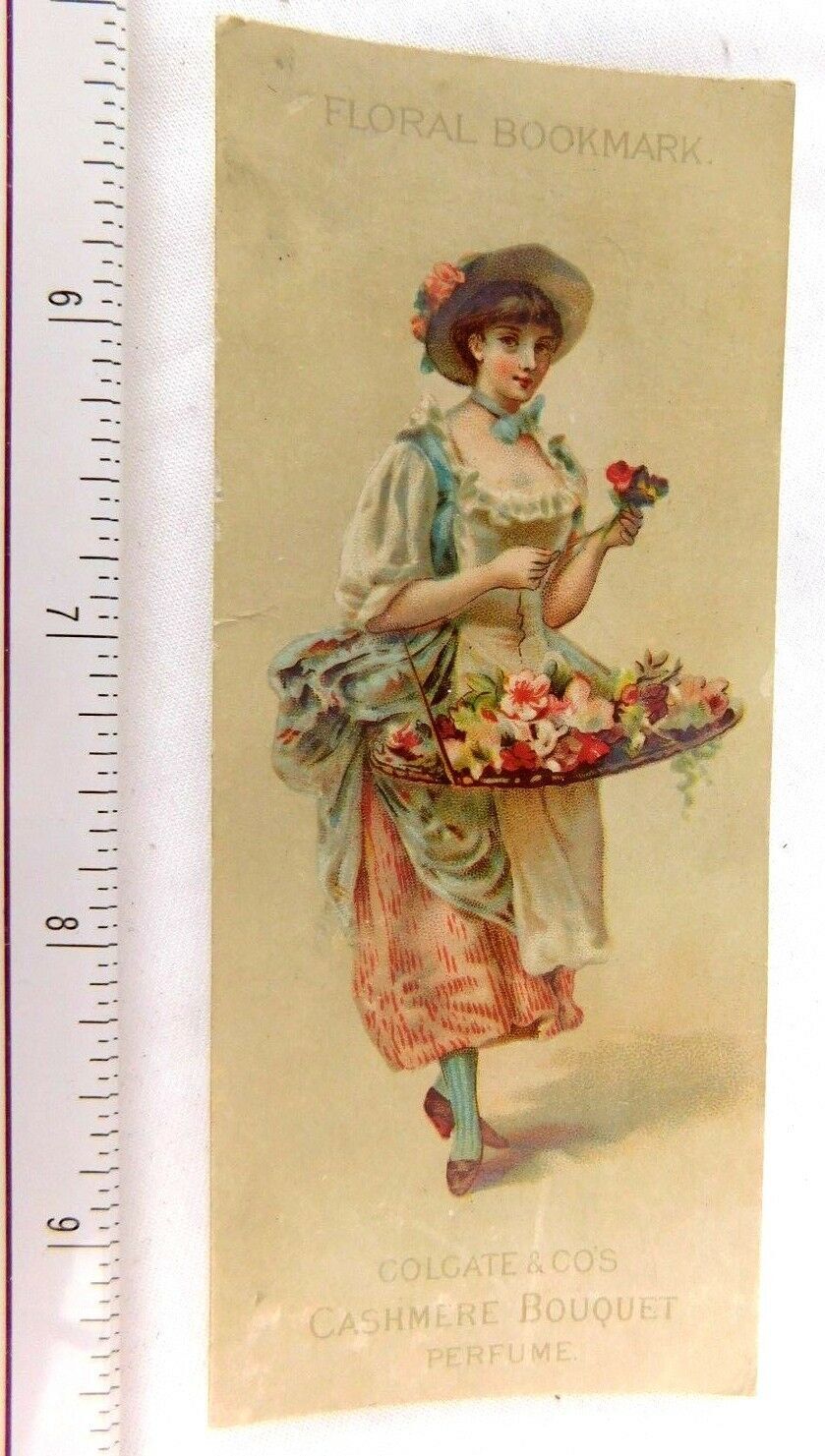 Lovely Colgate & Co's Cashmere Bouquet Perfume Floral Bookmark Trade ...