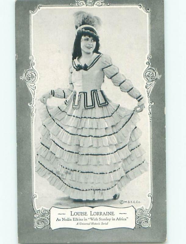 film history 1922 Universal Pictures SILENT ACTRESS LOUISE LORRAINE ...