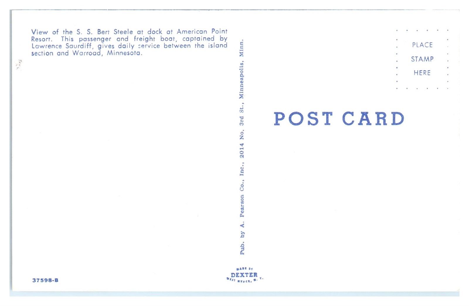 SS Bert Steele Passenger Ferry, Lake of the Woods, Penasse Warroad, MN ...