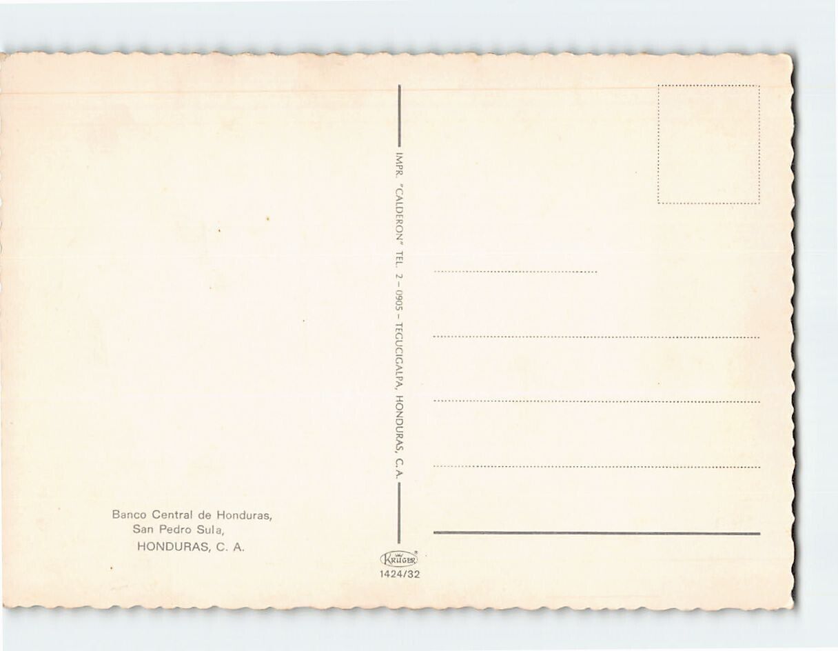 Postcard Banco Central de Honduras San Pedro Sula Honduras | Latin ...