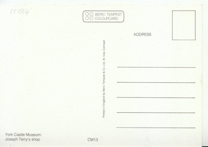 York Castle Museum Postcard - Joseph Terry's Confectioner Shop - Ref ...