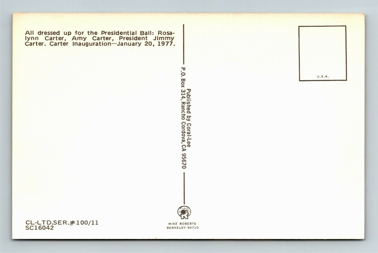 People - Jimmy, Rosalynn, Amy Carter, 1977 Inauguration Ball, Chrome ...