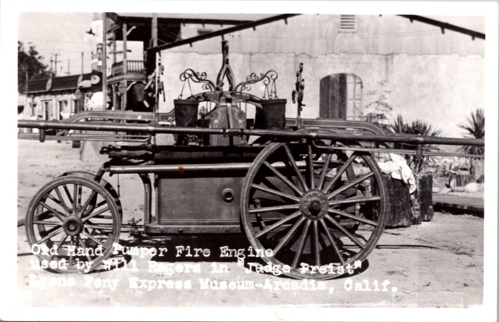 Old Hand Pumper Fire Engine Used by Will Rogers in Judge Priest Museum ...