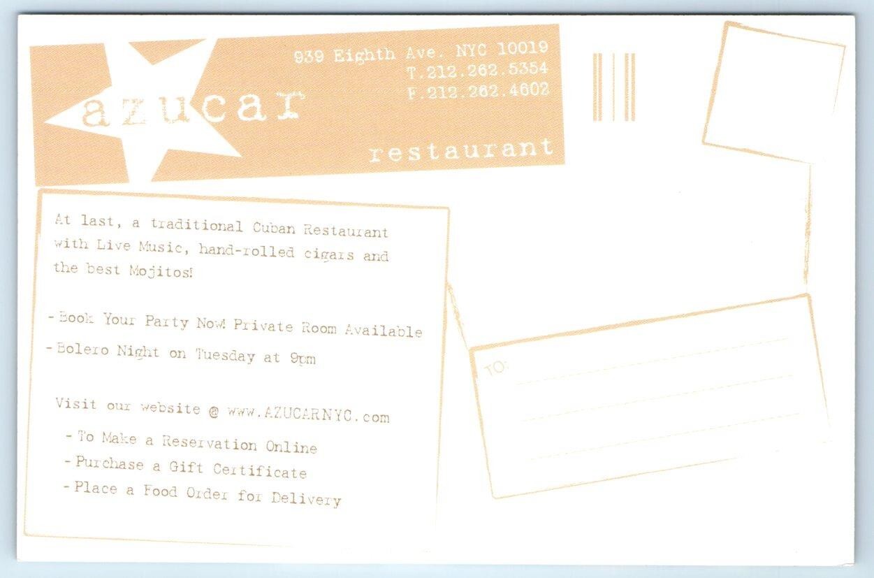 NEW YORK CITY, NY~ Cuban Restaurant AZUCAR Advertising Art Mateo? 4"x6 ...