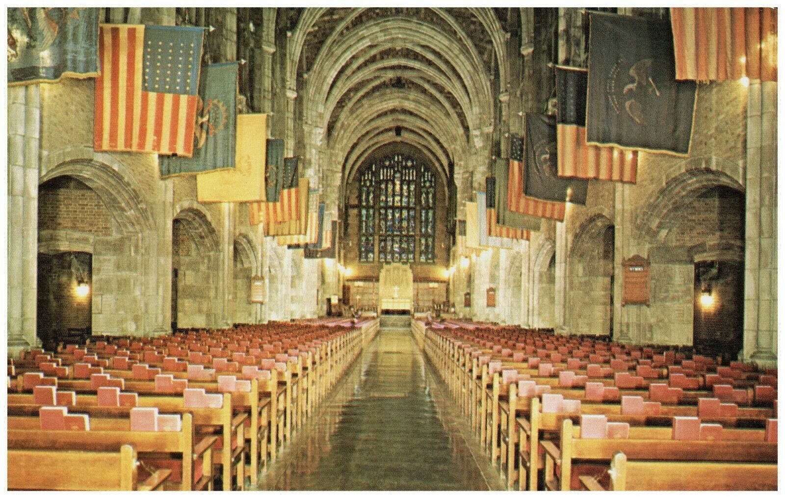 Interior Cadet Chapel US Military Academy West Point NY 1970s Postcard ...