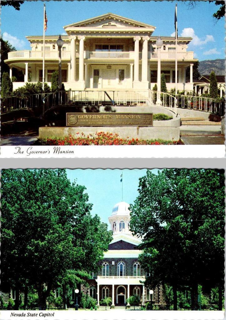 2~4X6 Postcards Carson City, NV Nevada Governor's Mansion & State ...