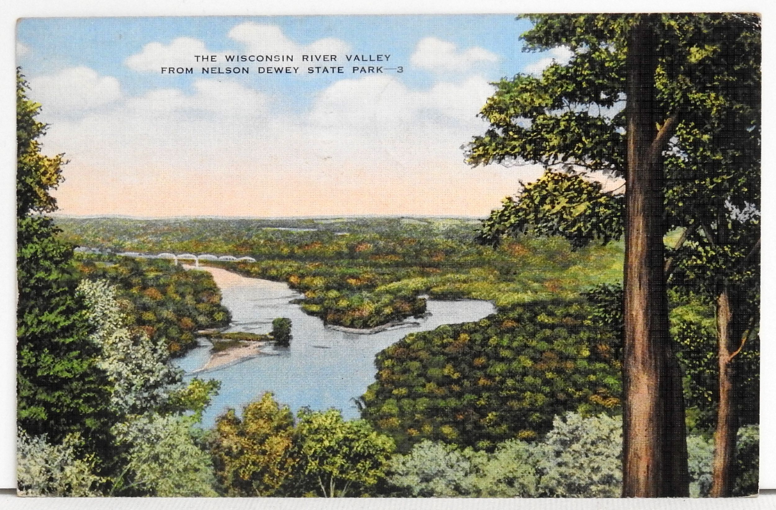 The Wisconsin River Valley from Nelson Dewey State Park - Postcard ...