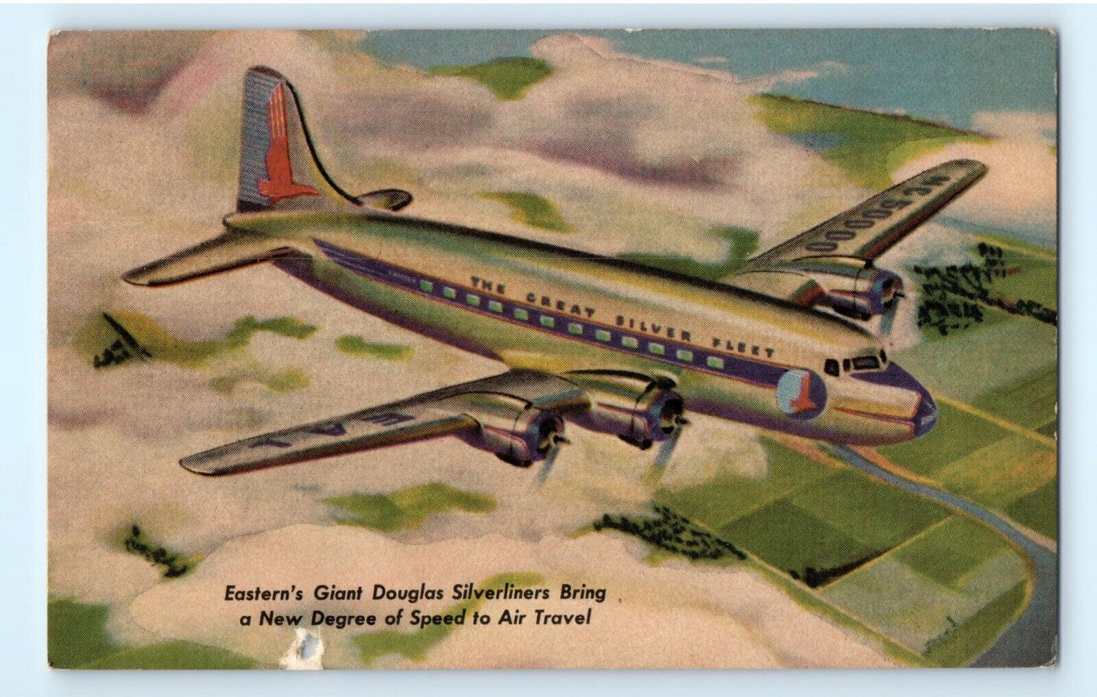 Eastern Airlines Douglas DC-3 Plane Airplane Postcard (FE19) | United ...