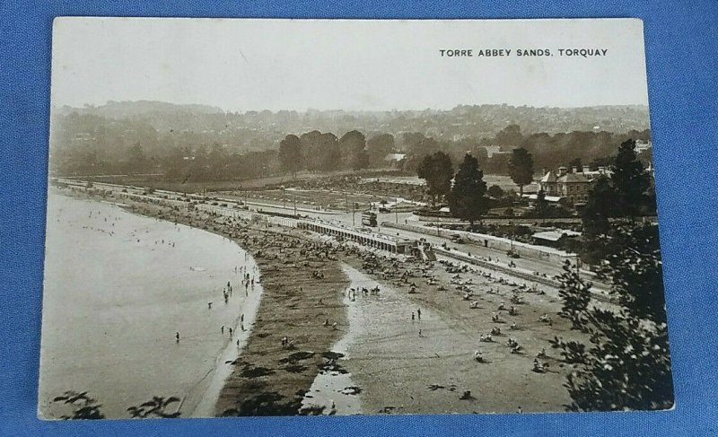 Vintage Postcard Torre Abbey Sands Torquay Devon D1C | Europe - United ...