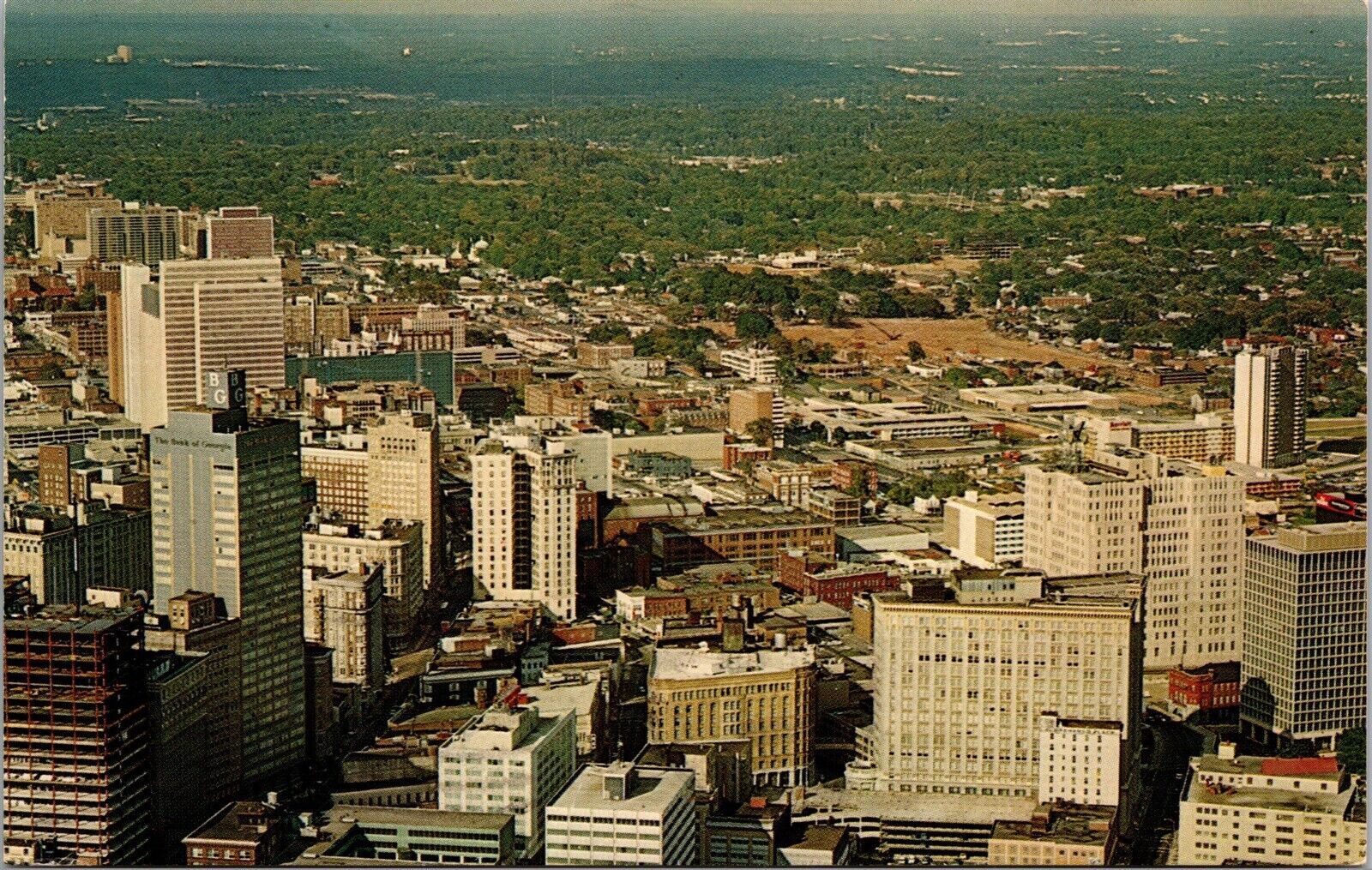 Vtg Atlanta Georgia GA Aerial View of Downtown Skyline 1960s View ...