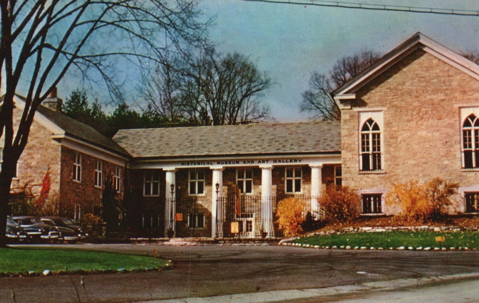 Vintage Postcard Bennington Museum Pottery Glass Furniture Stars Flags ...