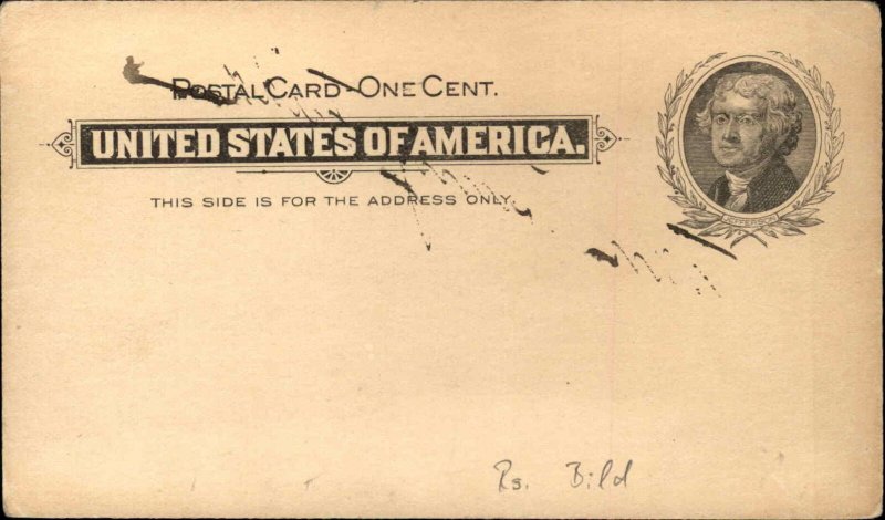 Pioneer Postal Card Image of Tower - Central Park? New York City? 1890s ...