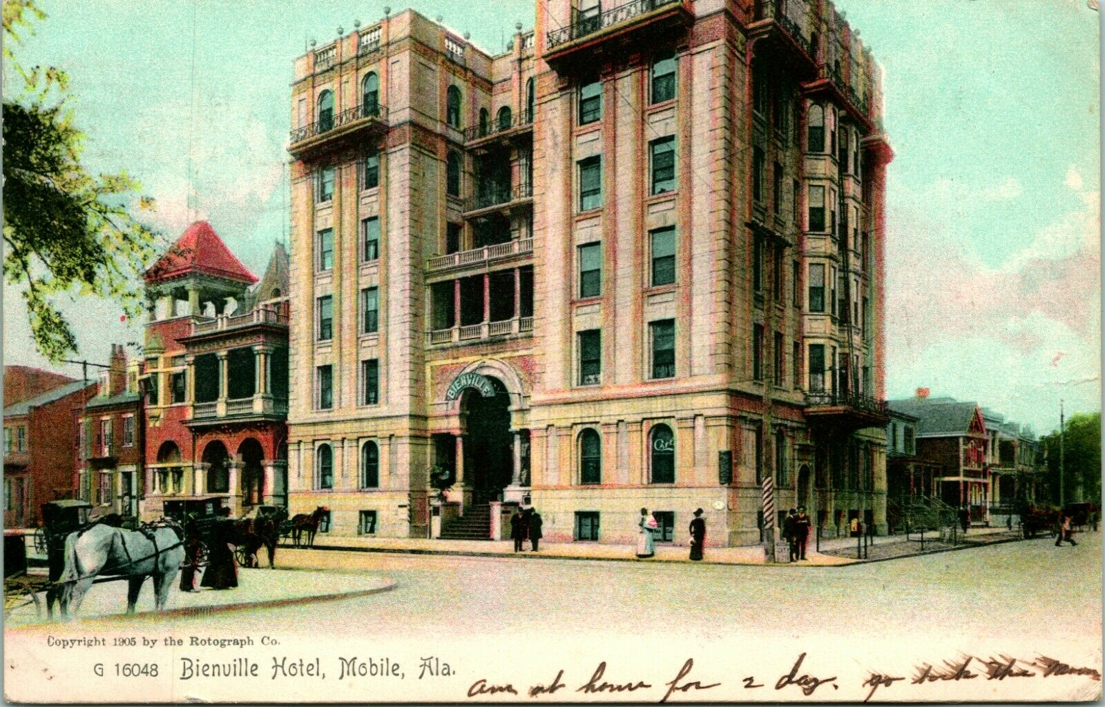 Vtg Carte Postale 1905 - Bienville Hôtel - Mobile Alabama - Photographe ...