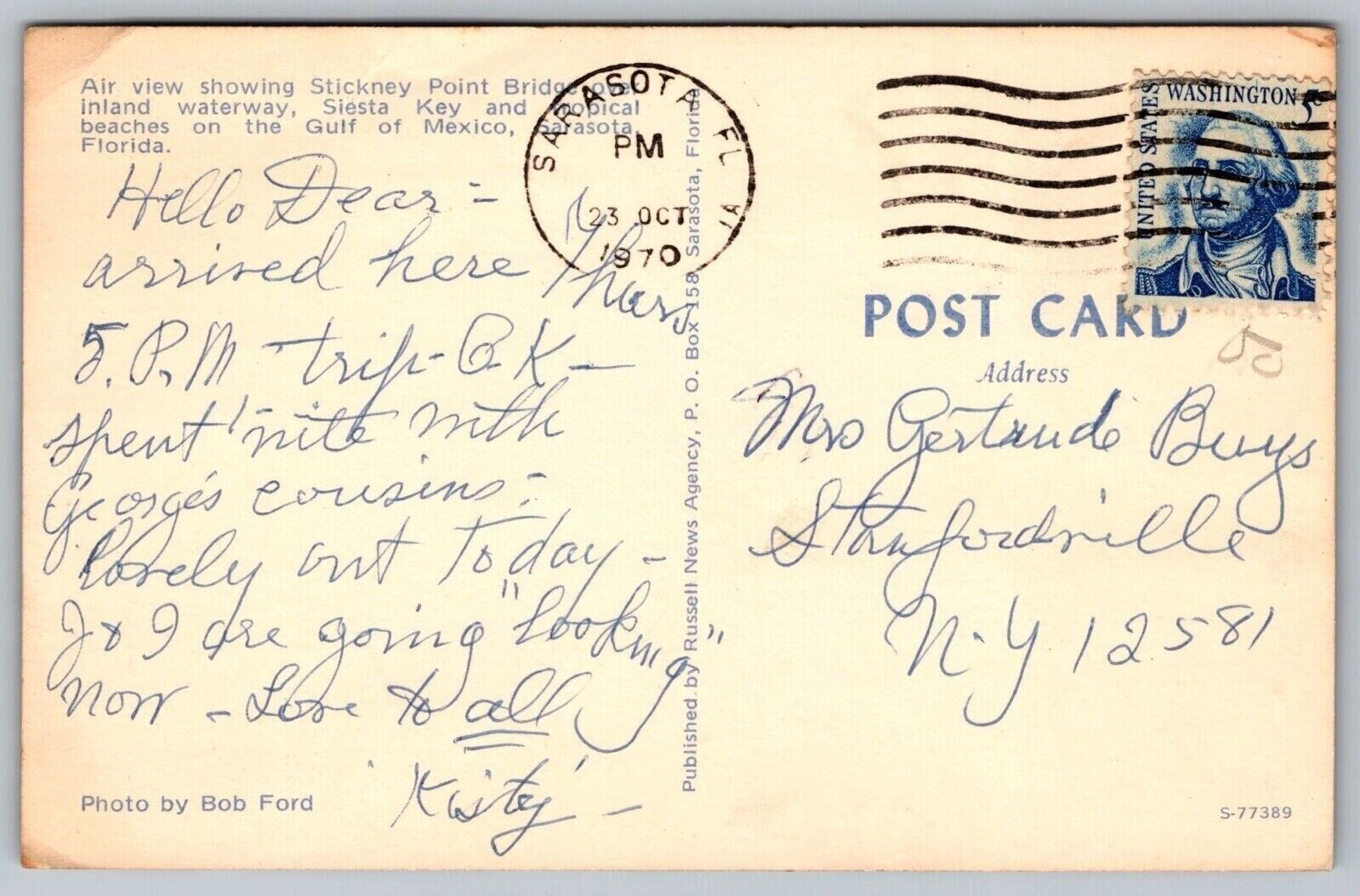 Aerial View Stickney Point Bridge Inland Waterway Siesta Key Cancel PM ...