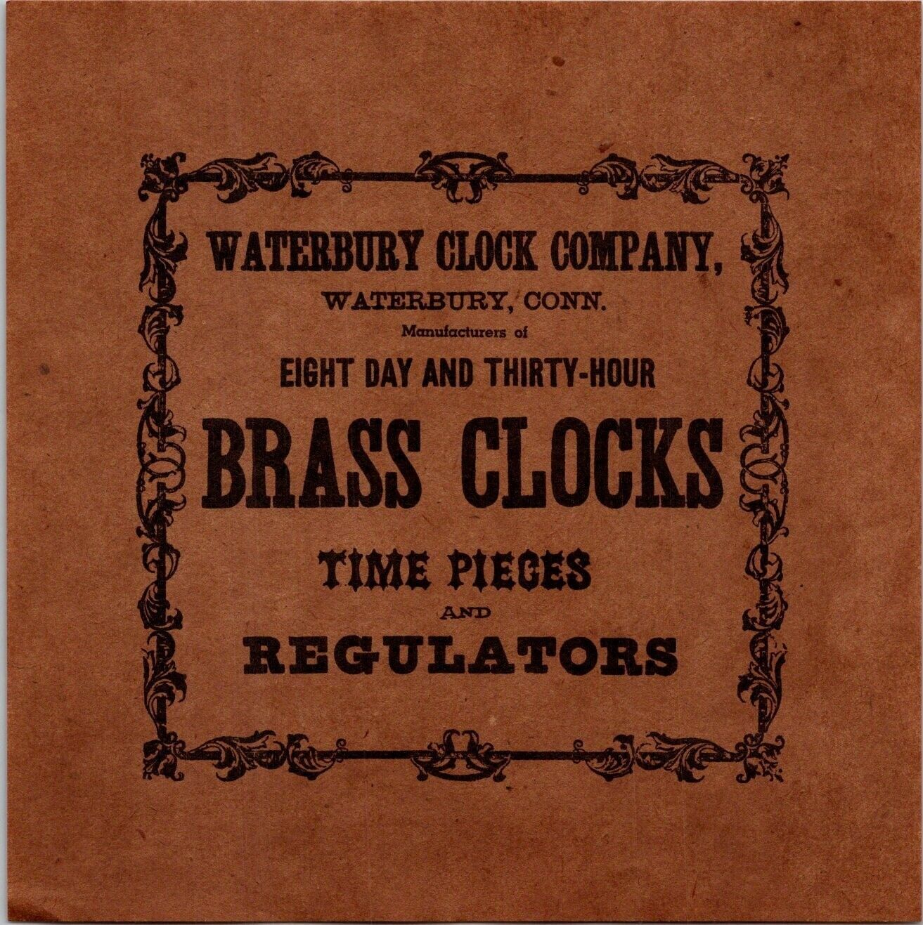 Vintage WATERBURY CLOCK CO Paper Label 2 Styles 8 PIECES Steampunk ...