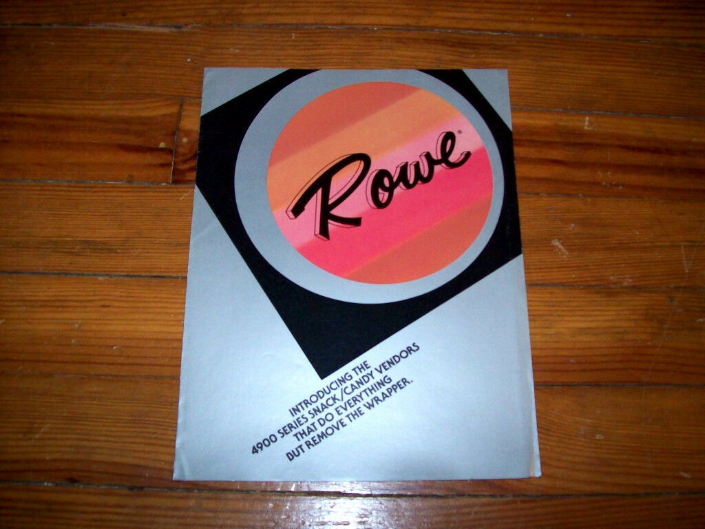 4900 Series Rowe Original Snack Candy Vending Machine Sales Flyer ...