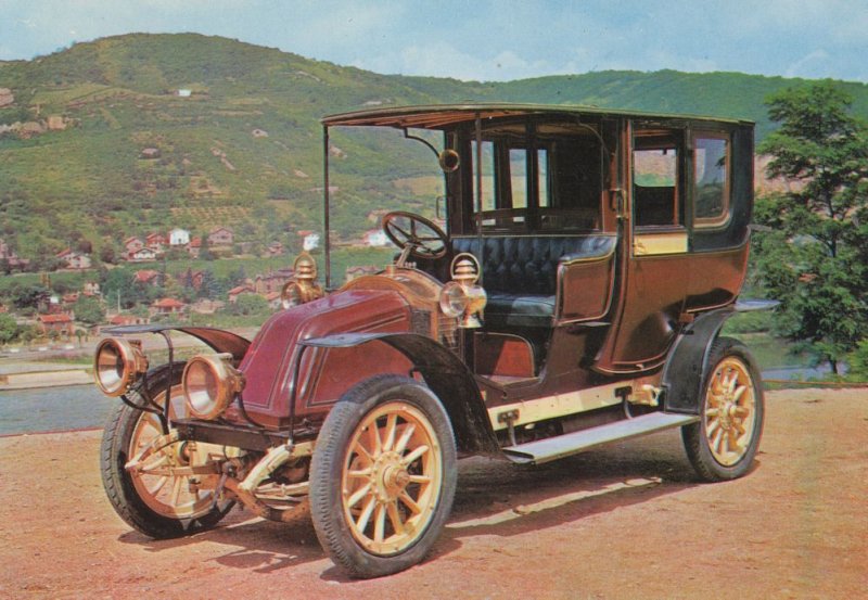 Renault 1908 French Classic Car Rhone Museum Postcard | Ephemera ...
