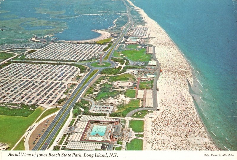 Vintage Postcard 1980's Aerial View Jones Beach State Park Long Island ...