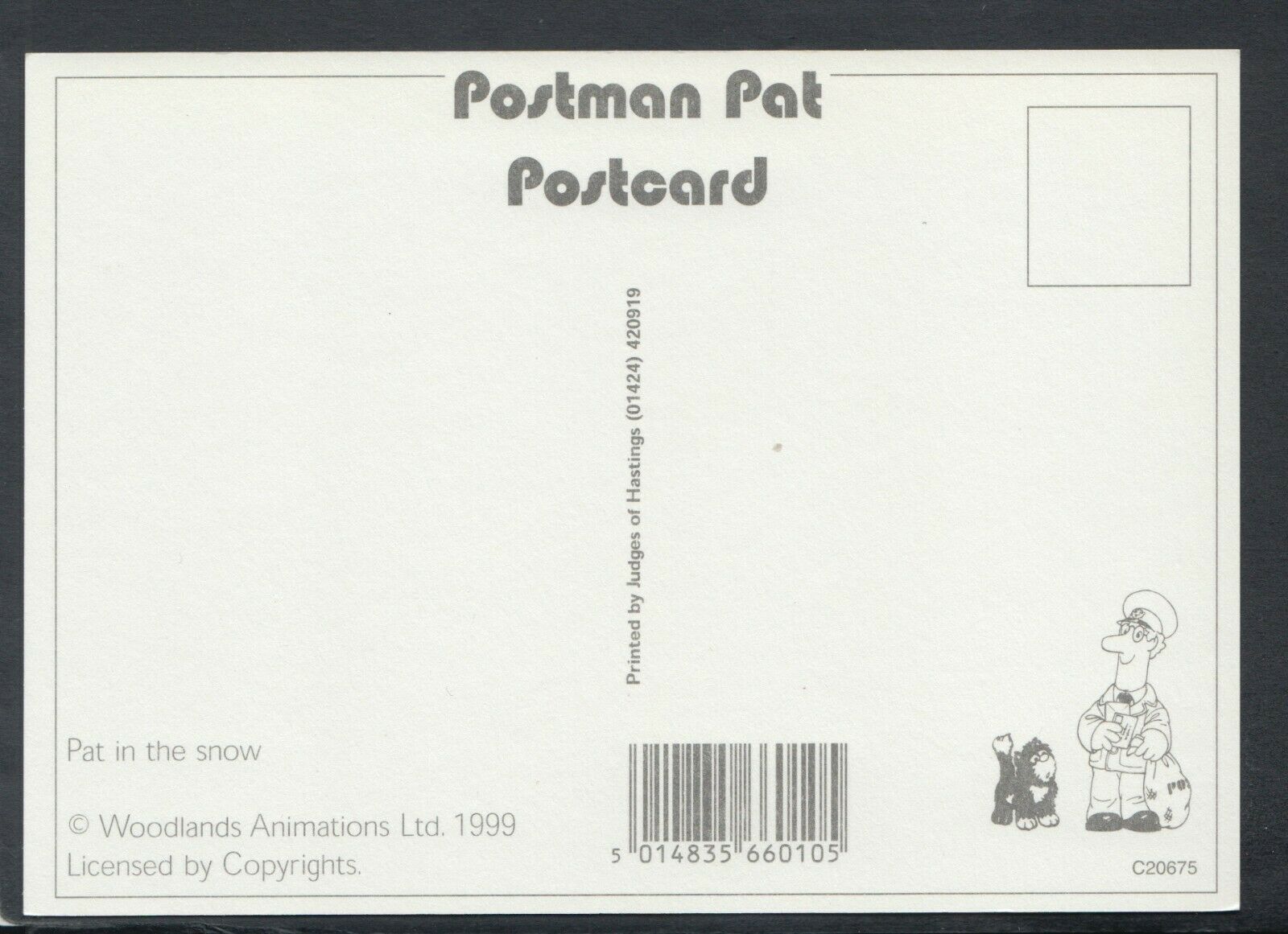 Children Postcard - TV Series - Postman Pat - Pat in The Snow RR7480 ...