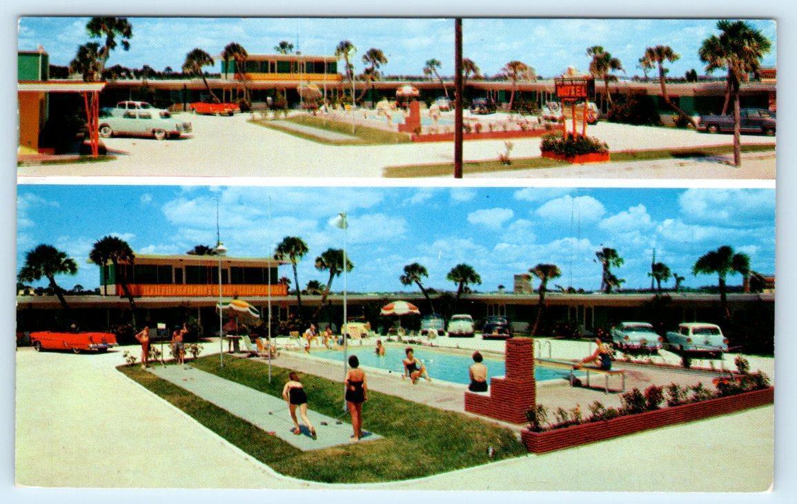DAYTONA BEACH, Florida FL ~ Roadside RIP VAN WINKLE MOTEL 1950s Cars ...