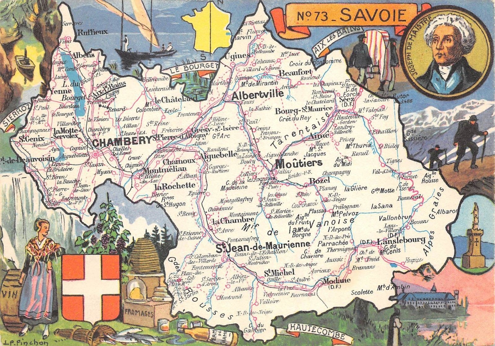BR43459 Savoie map cartes geographiques | Other / Unsorted, Postcard ...