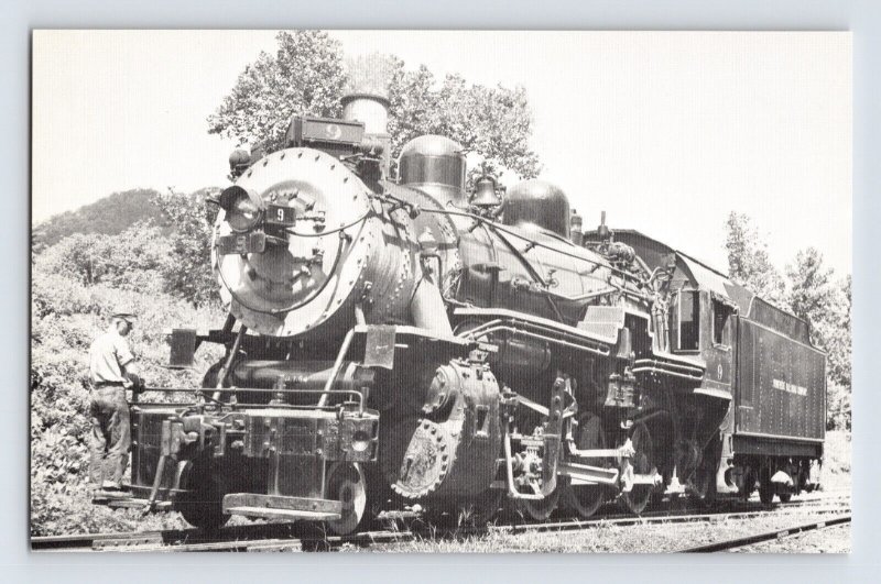 Postcard Railroad Train Winifrede Steam 2-8-0 Locomotive 1980s Unposted ...
