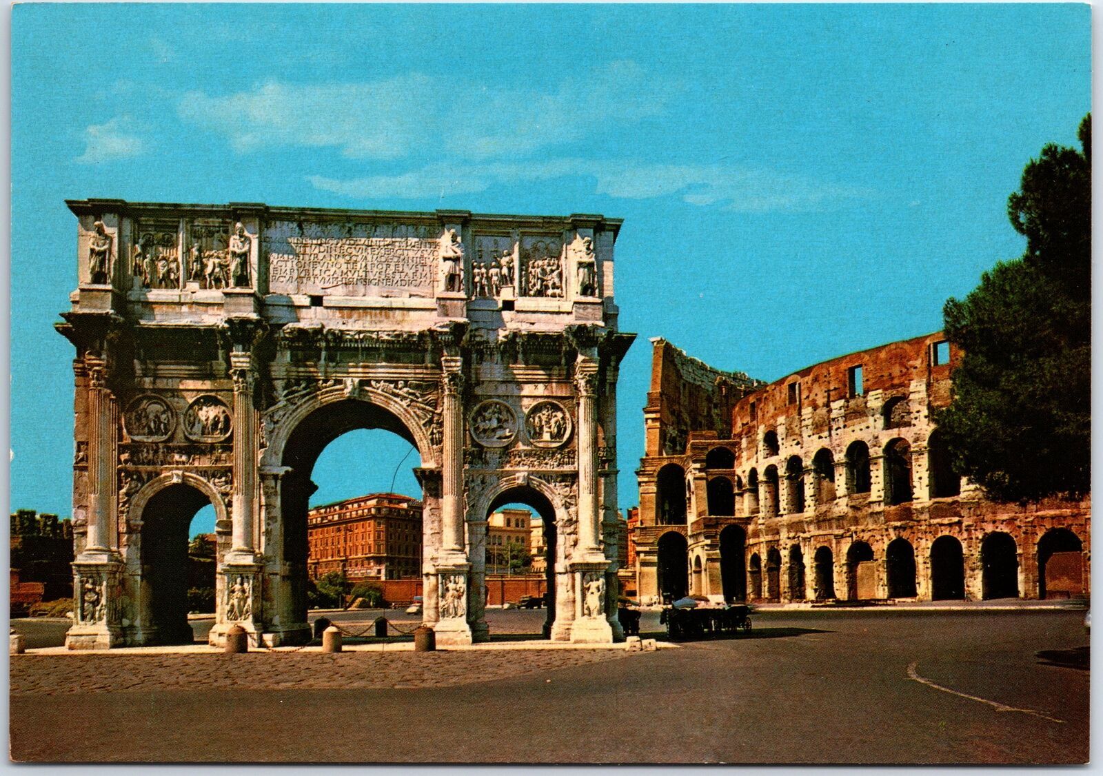 Continental Size Postcard Sights Scenes & Culture of Rome Italy 1960s ...