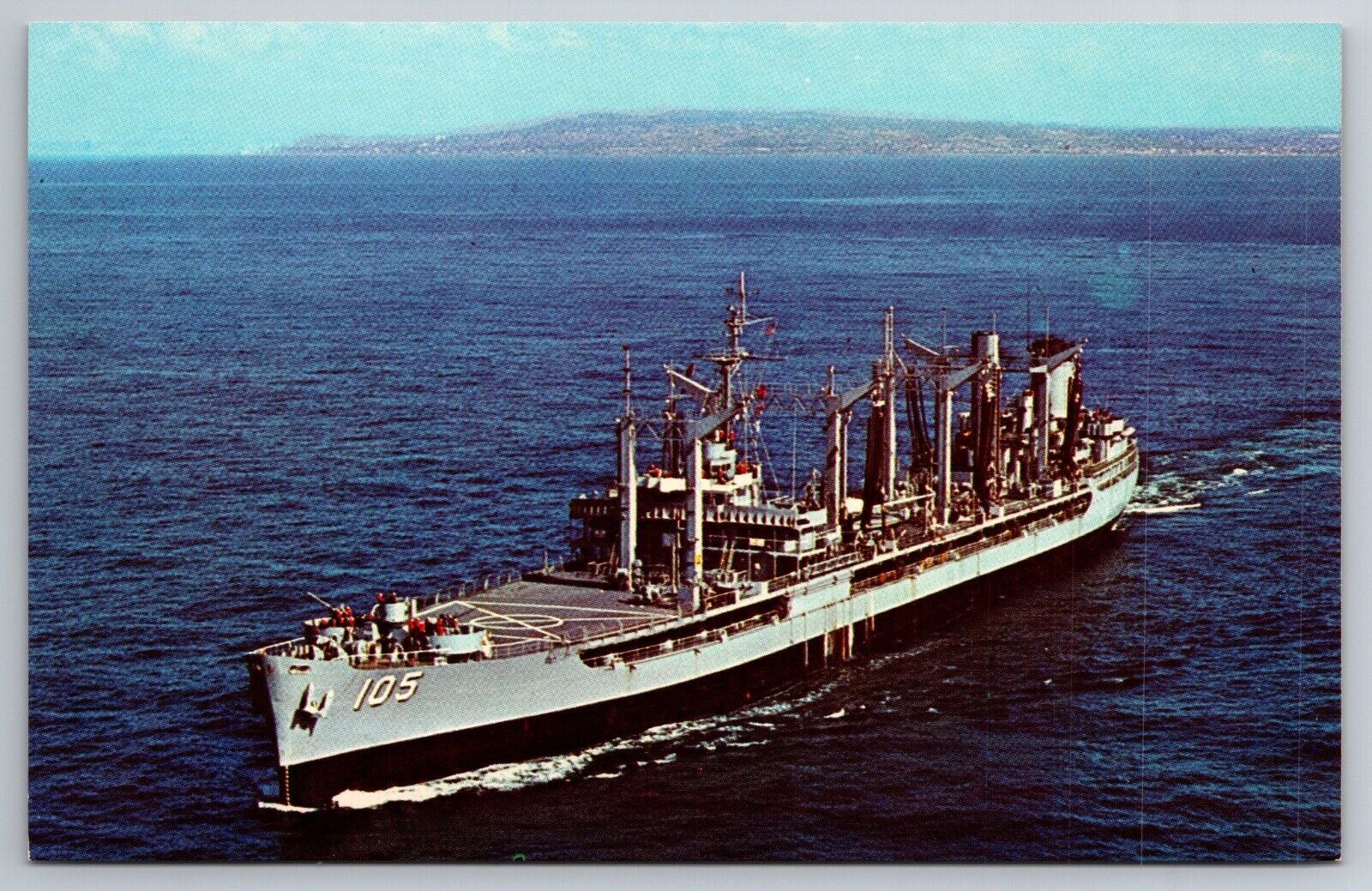 U.S.S. Mispillion AO 105 Navy Fleet Oil Tanker Photo Postcard | Other ...