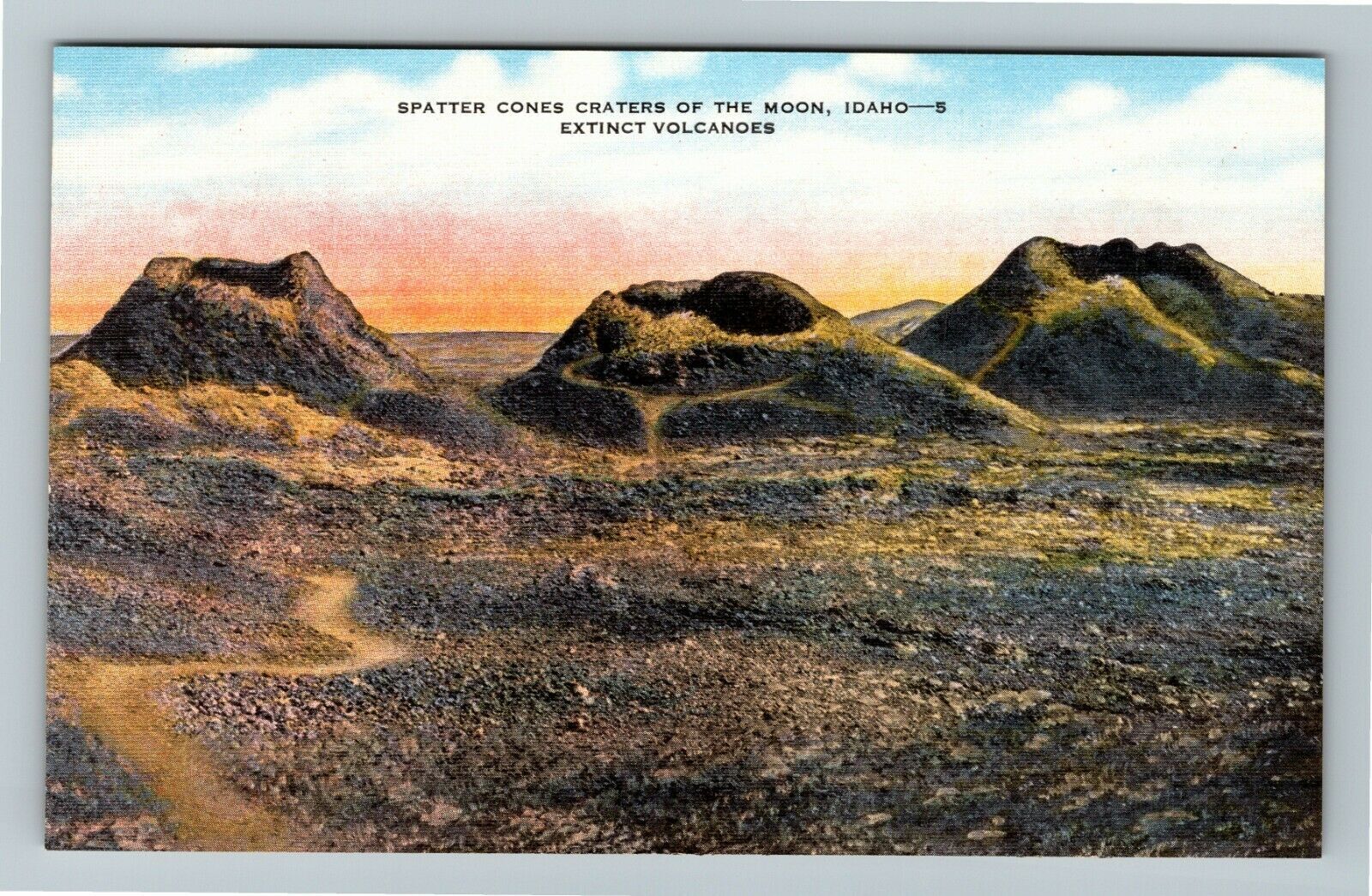 ID-Idaho, Spatter Cones Craters Of The Moon, Extinct Volcanoes, Linen ...