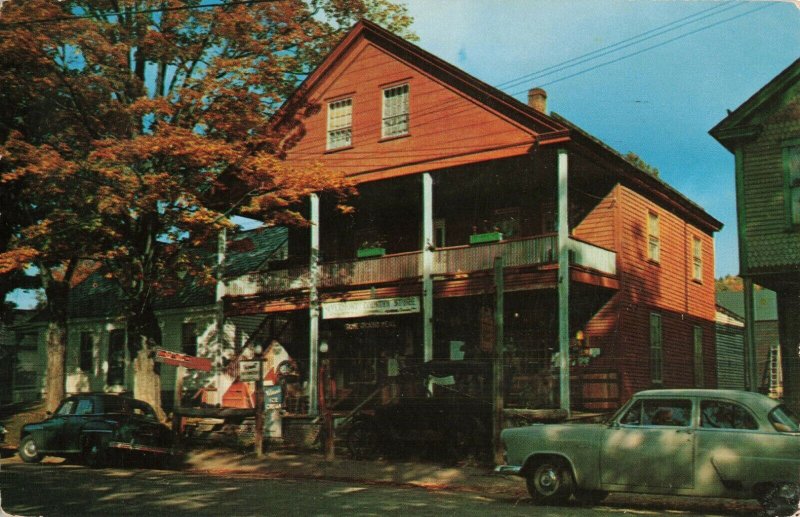 Circa 1960 Old Cars at Vermont Country Store, Weston, Vermont Postcard ...