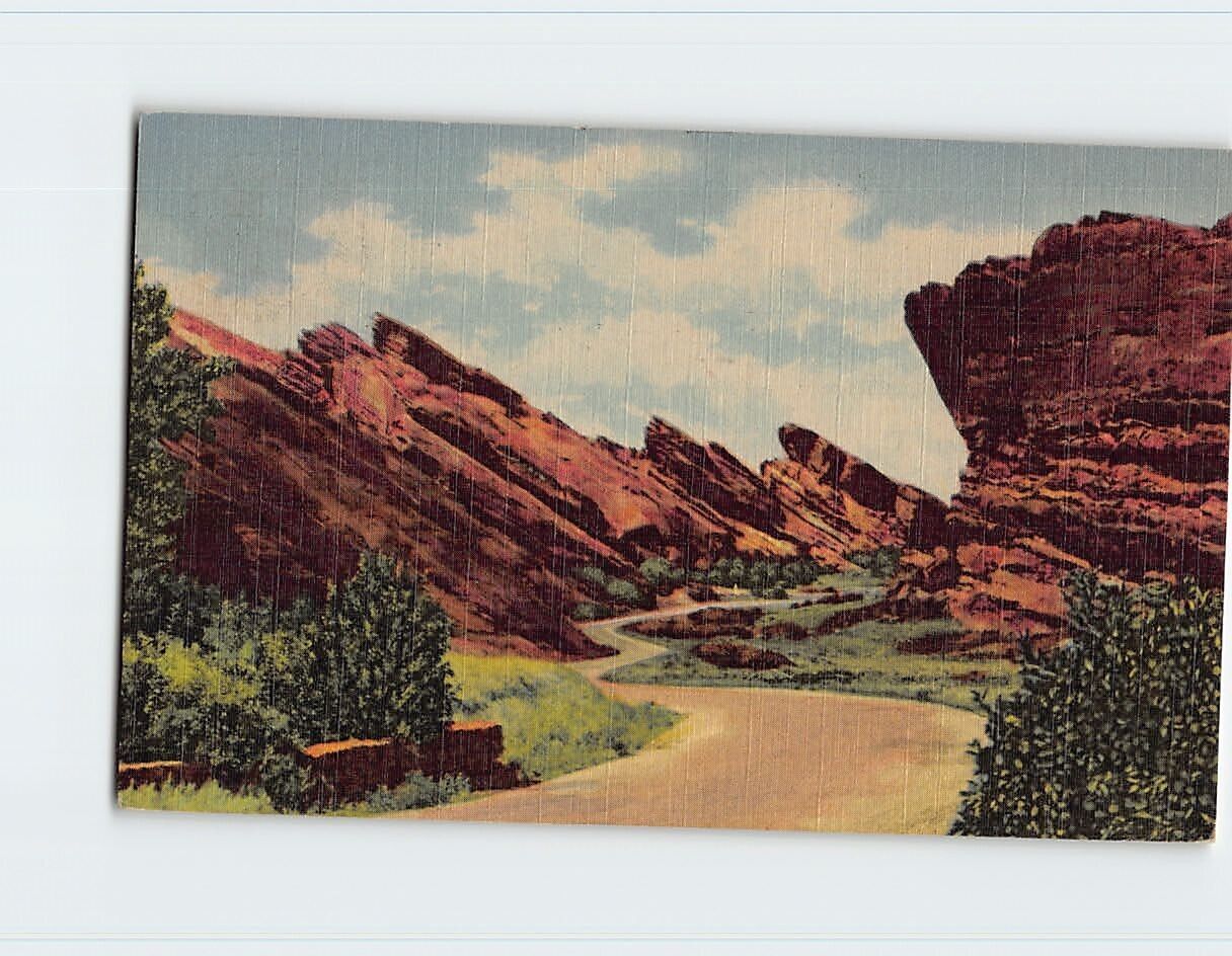 Postcard Vista Of The Red Rocks From The South Entrance, Red Rocks Park ...