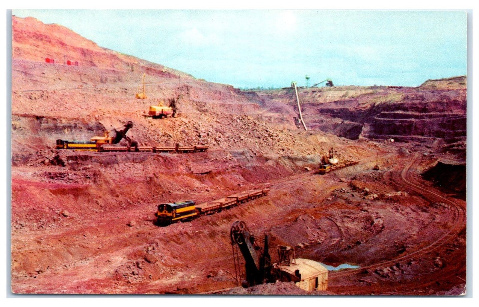 1960s Open Pit Mining on the Mesabi Iron Range, Northern Minnesota ...