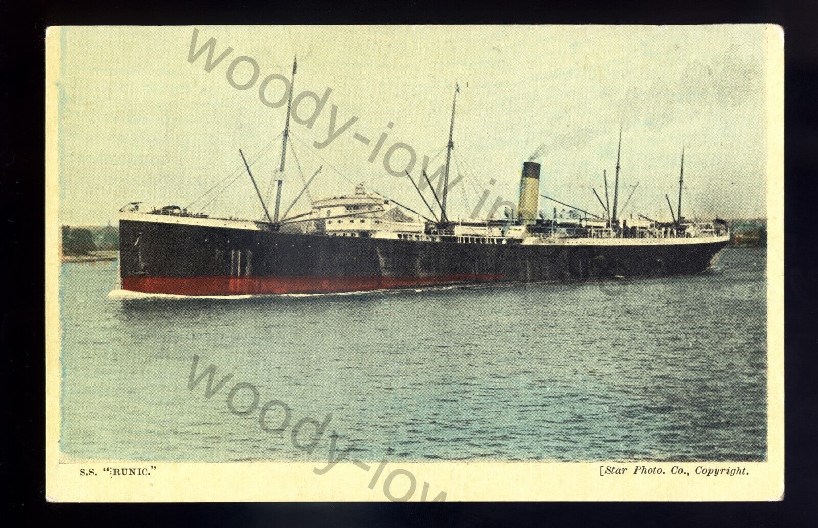 LS2786 - White Star Liner - Runic - launched 1900 - postcard | Ephemera ...