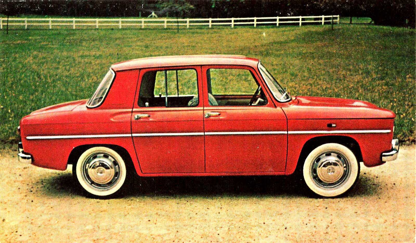 Renault R-8 4-Wheel Disc Brakes S4-Wheel Suspension System, Postcard ...