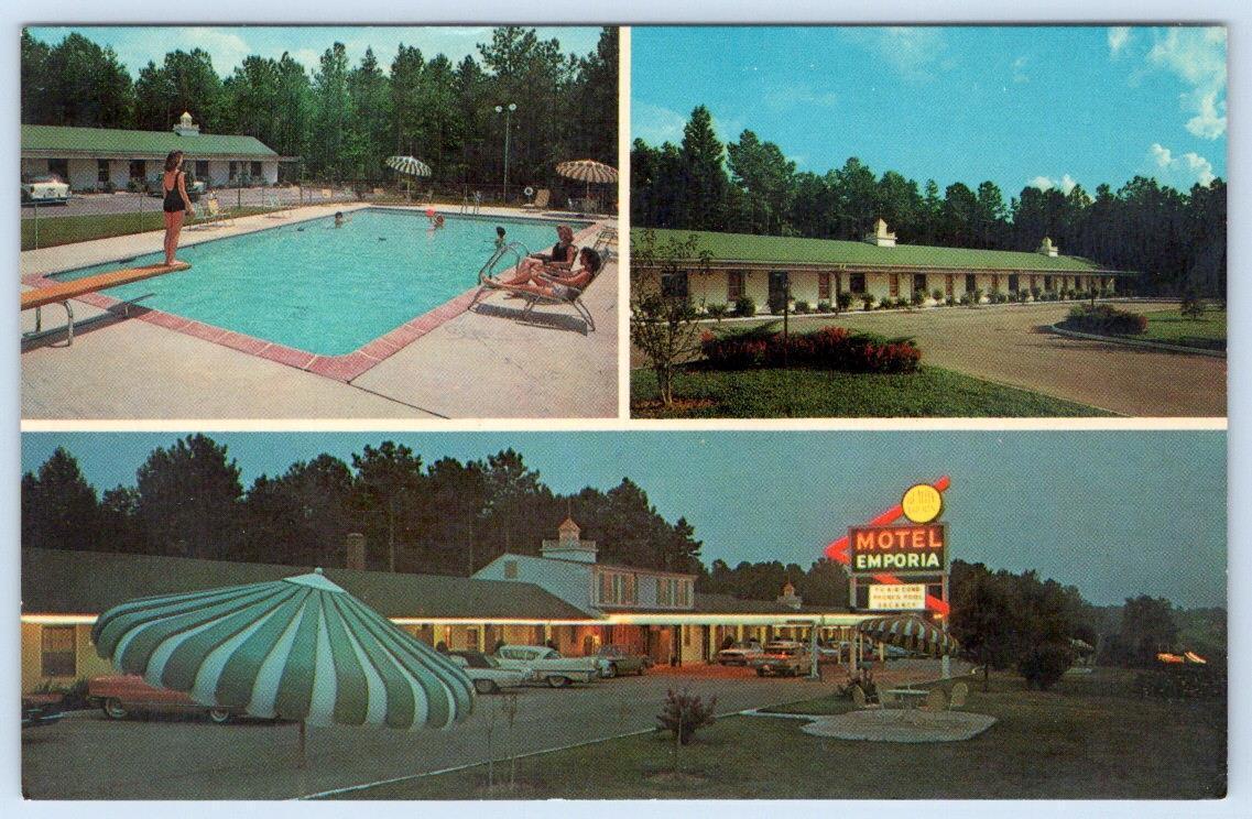 1950'S Motel Emporia Virginia VA Swimming Pool Neon Sign Classic Cars ...