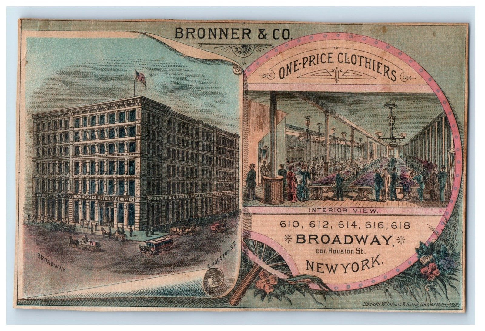 1870s Rare Bronner & Co Directions Self Measurement Clothing Inside ...