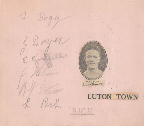 Luton Town Football Club Antique 9x 1930s Hand Signed Autograph s ...