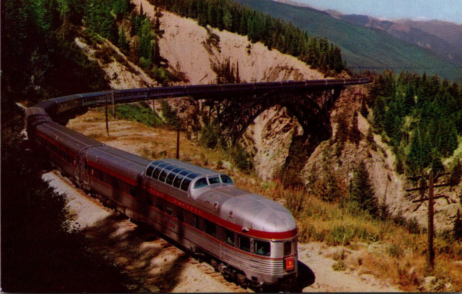 Canada Banff Stoney Creek Bridge Highest Bridge On The Canadian Pacific ...