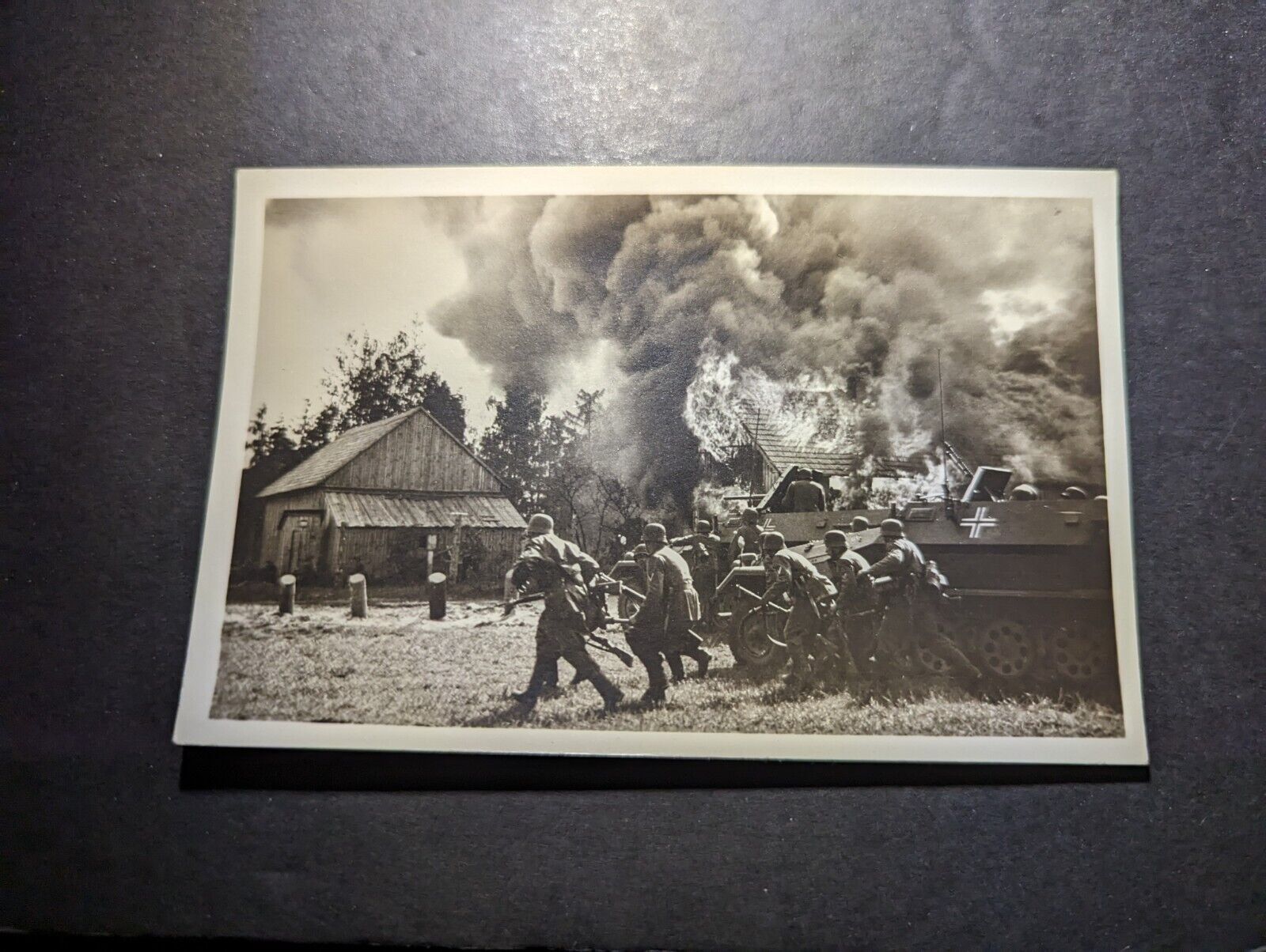 Mint Germany Military PPC Postcard Panzer Tank Grenadiers Infantry ...