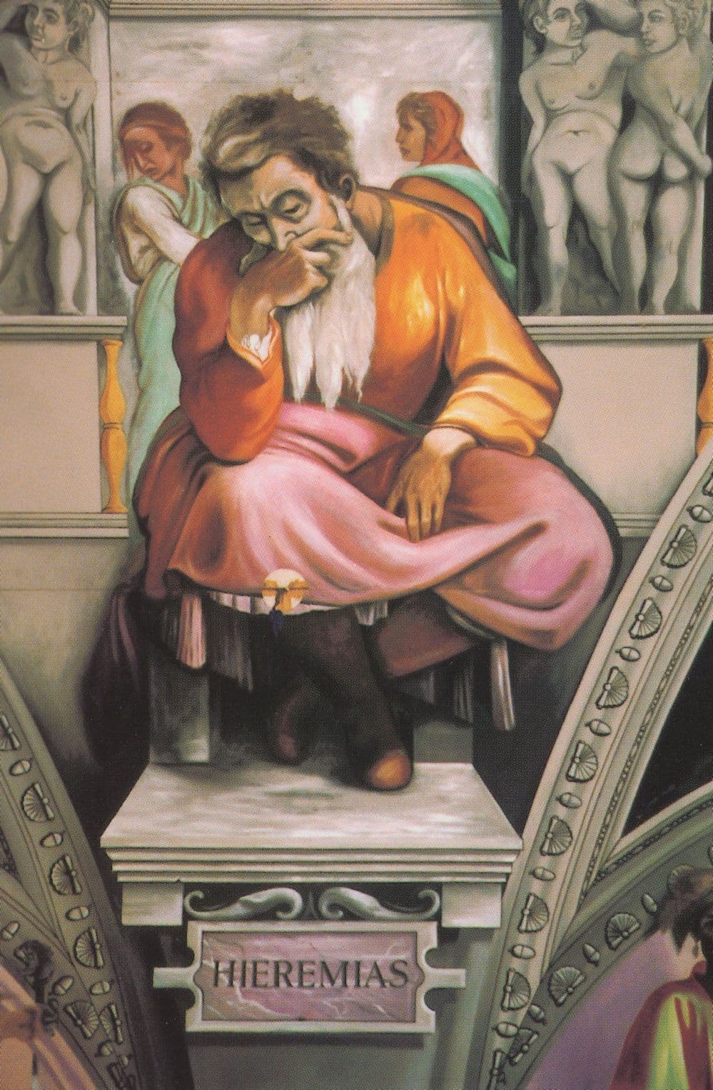 Prophet Jeremiah Goring Sussex Sistine Chapel Postcard | Europe ...
