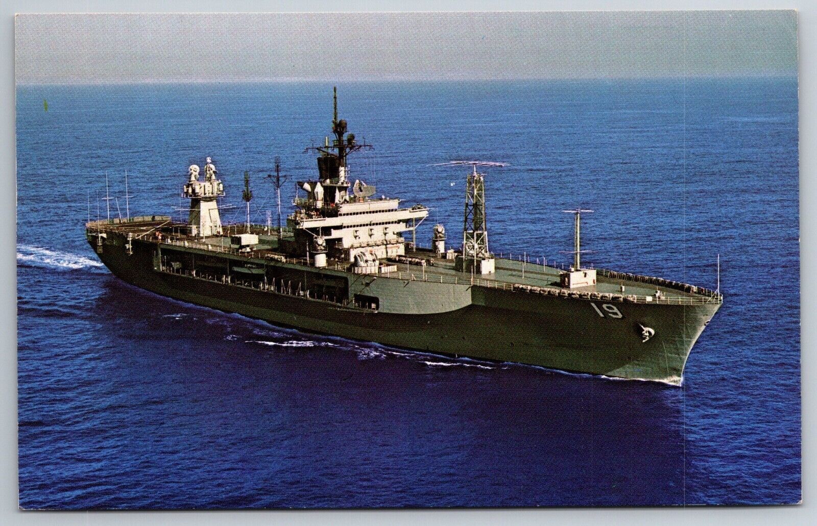U.S.S. Blue Ridge LCC 19 Navy Amphibious Command Ship Photo Postcard ...