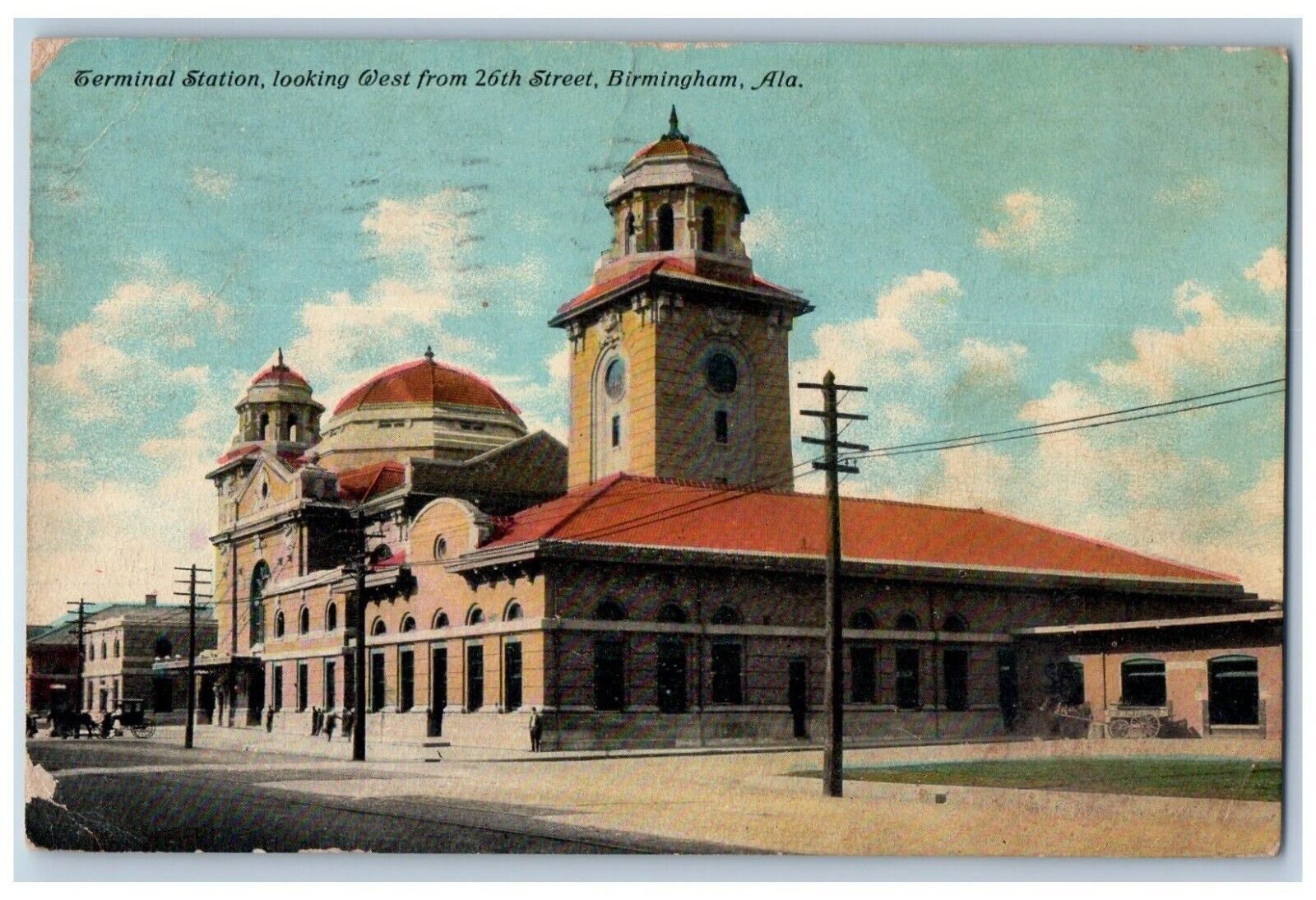 1911 Terminal Station Looking West Road 26th Street Birmingham Alabama ...
