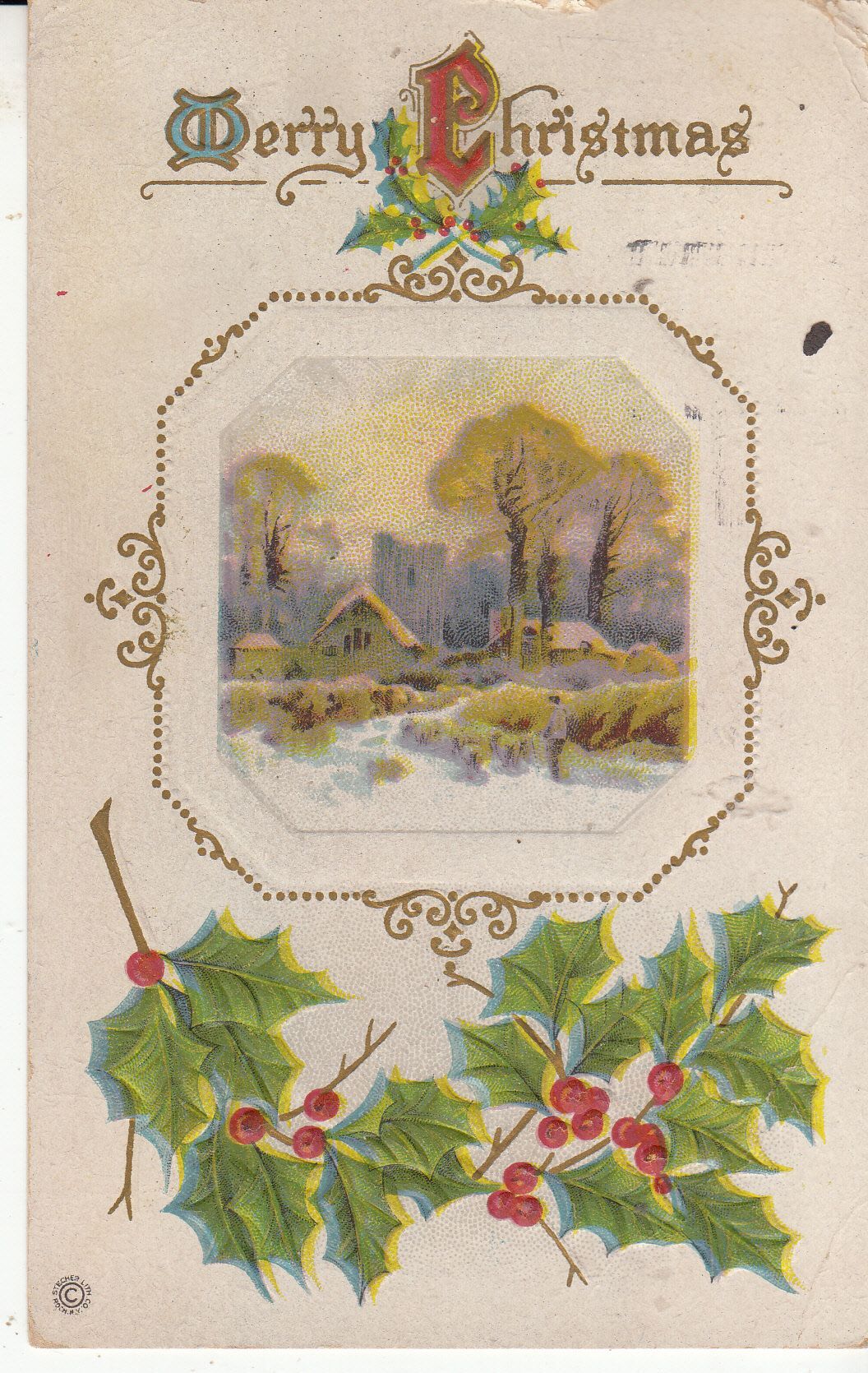 Christmas Post Card With 1916 American RED Cross Seal | Topics ...